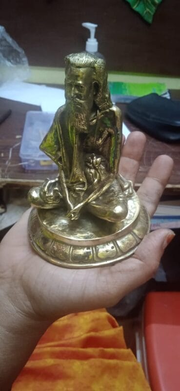 Sivan Sir Panchaloha Statue with lotus peedam – Athulyaa