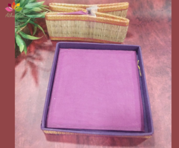 Foldable Kora Mat square Kalamkari box – Athulyaa