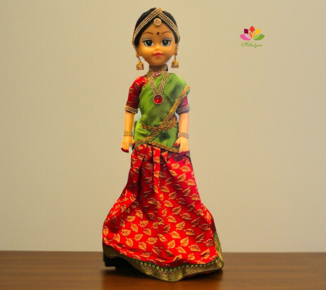 Half Saree or Puberty Function Doll | Wedding Gifts Online | Athulyaa